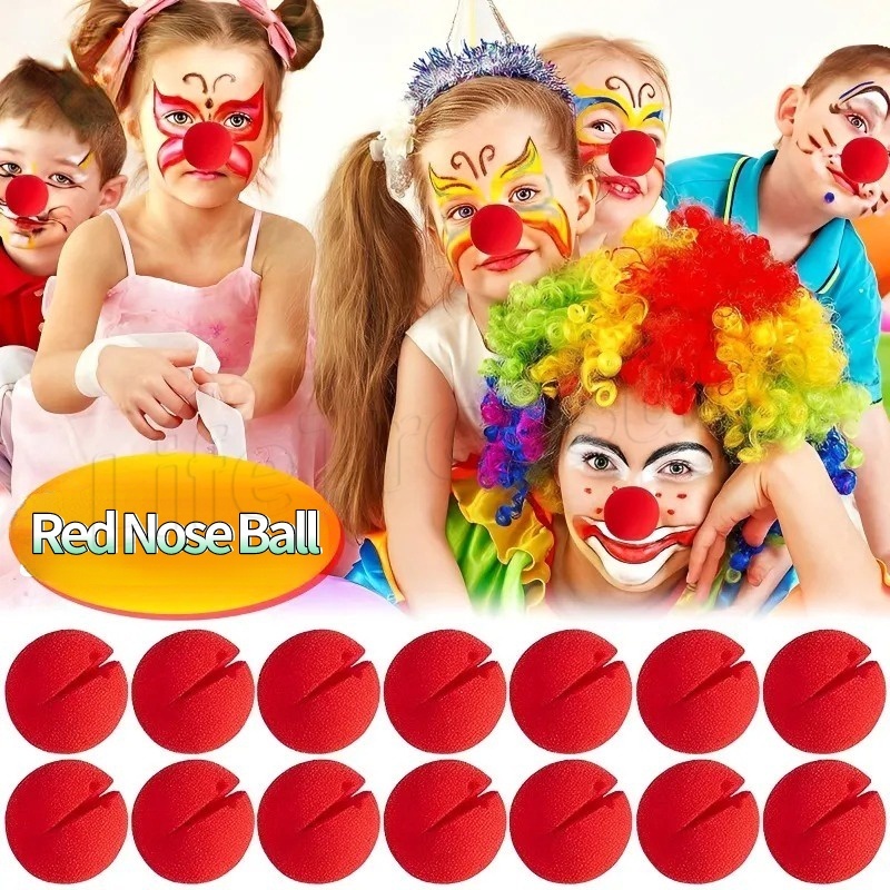 Halloween Funny Red Nose Balls / Circus Clown Sponge Ball Nose ...