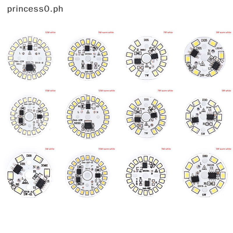 Princes LED Bulb Patch Lamp SMD Plate Circular Module Light Source ...