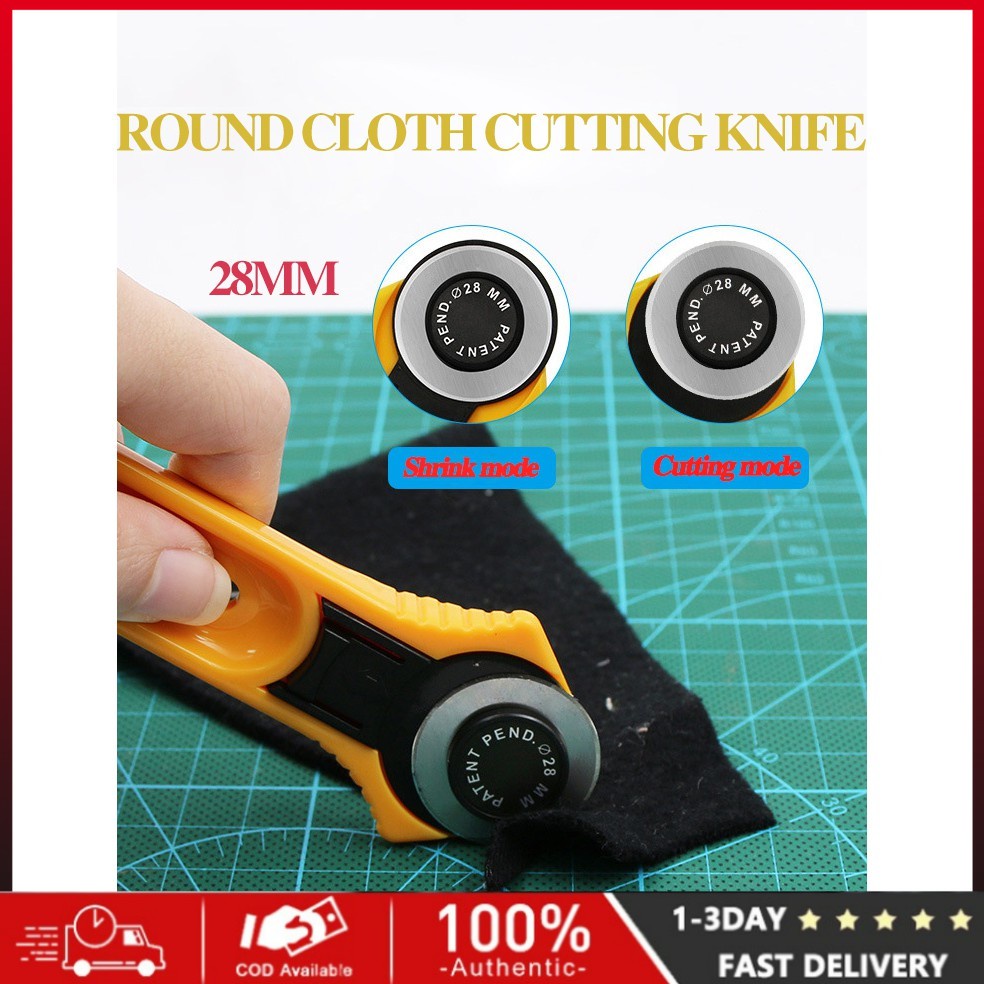 28mm Patchwork Roller Wheel Round Knife Cloth Cutting Knife Knife ...