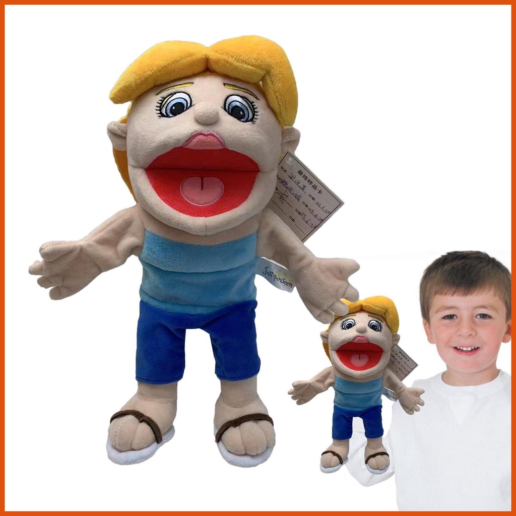 Jeffy Plush Funny Hand Puppet Toy with Working Mouth Doll Plush Funny ...