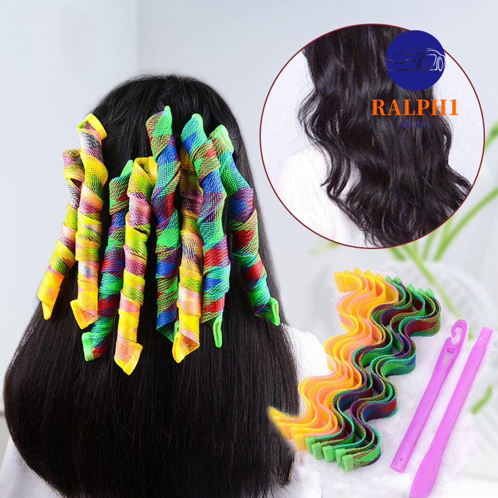 RALPH1 20/30/45/64cm Spiral Round Curls Bend Magic Hair Rollers Hair ...
