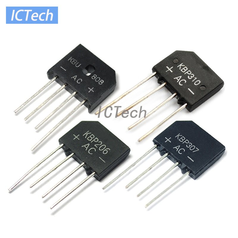 20Pcs KBP206 KBP210 KBP307 KBP310 KBP410 2A 3A 4A 1000V 600V 700V ...