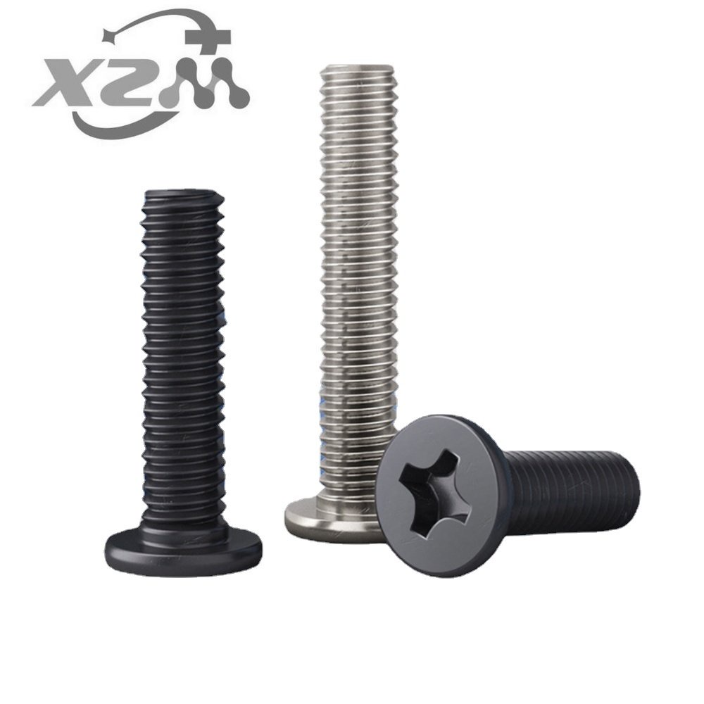 Fast Shipping] M2/M3/M4/M5/M6 Black Phillips Flat Head Screw Notebook Digital CM Thin Large ...
