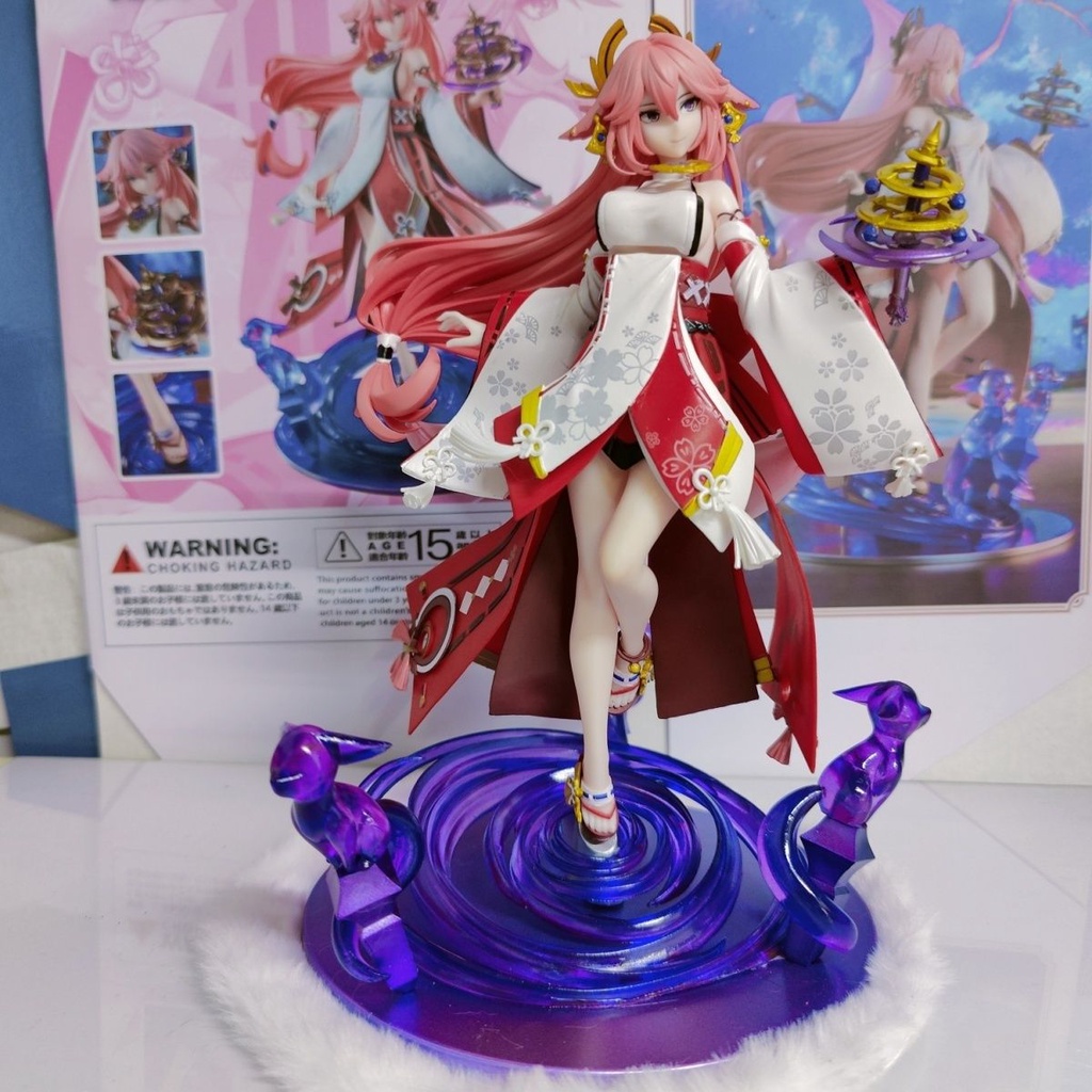Genshin Impact Figure Yae Miko Anime Figure PVC Statue Model Collection ...