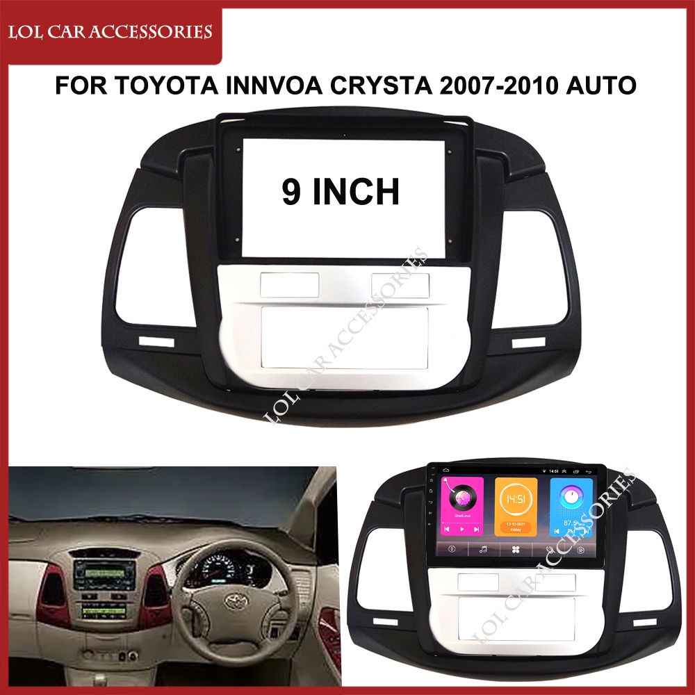 9 Inch Fascia For TOYOTA Innova CRYSTA 2007-2010 AUTO Car Radio Android ...