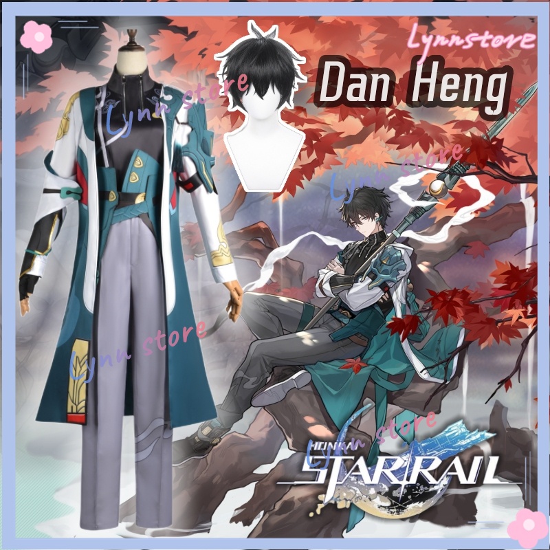 Honkai Star Rail Dan Heng Cosplay Costume Wig Uniform Man Party ...