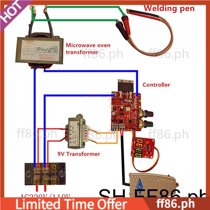 Digital Spot Welder Machine Controller Replacement Adjustable Timing ...