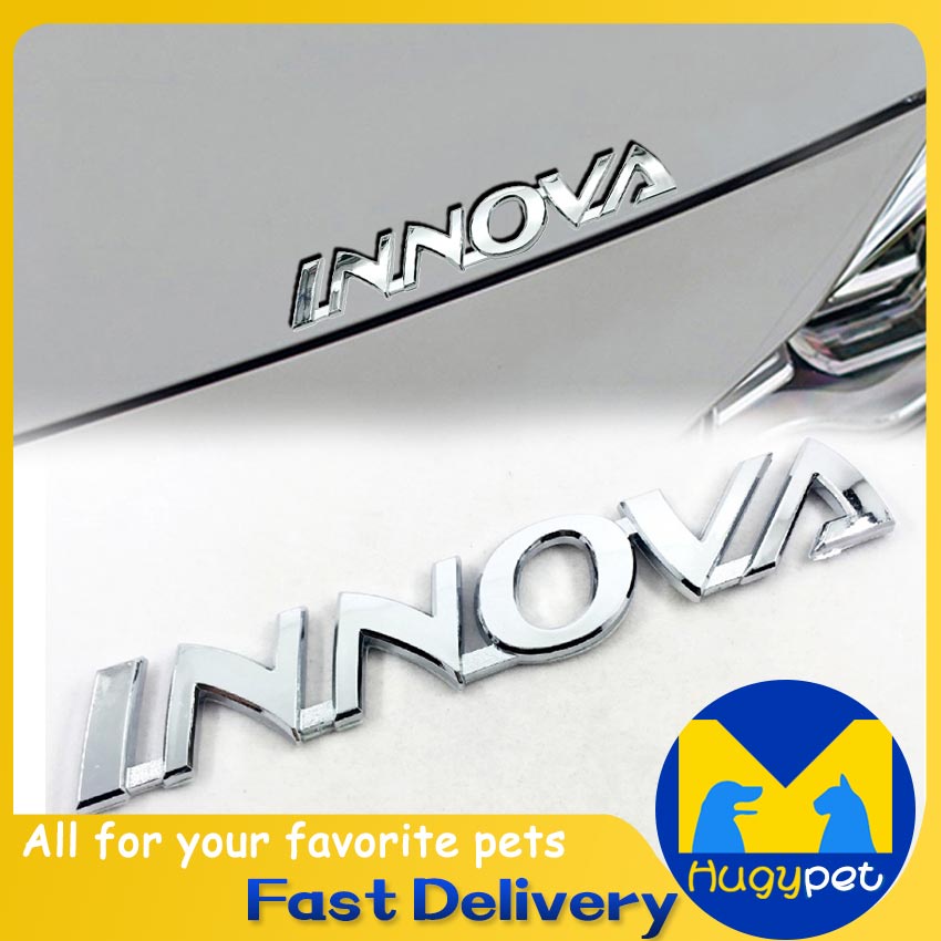 ABS Chrome INNOVA Letter Logo Car Auto Rear Emblem Badge Sticker Decal ...