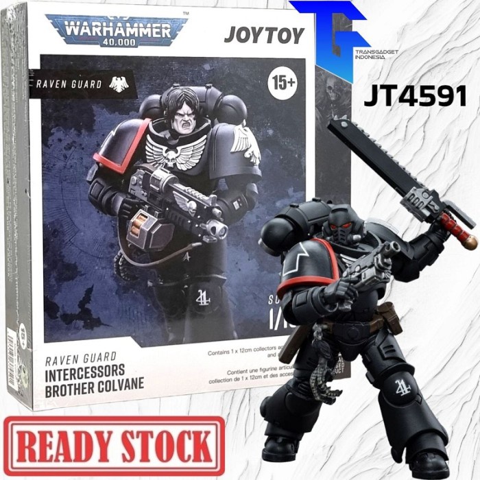 JOYTOY 1/18 Warhammer 40K Raven Guard Intercessors - Brother Colvane ...