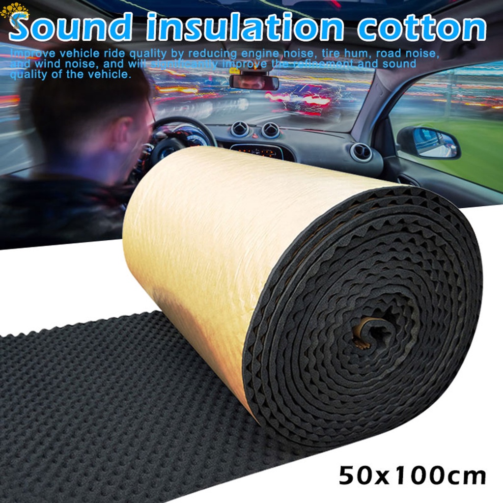 Car Noise Insulation Foam Pad Mat Heat Blocker and Sound Deadener ...