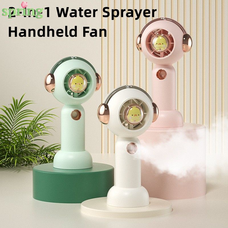 2-IN-1 Rechargeable Cool Mist Water Spray Fan Low Noise Water ...