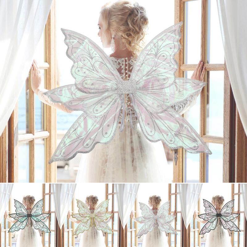Princess Fairy Wing Butterfly Elf Wings Kids Dress Up Halloween Party ...