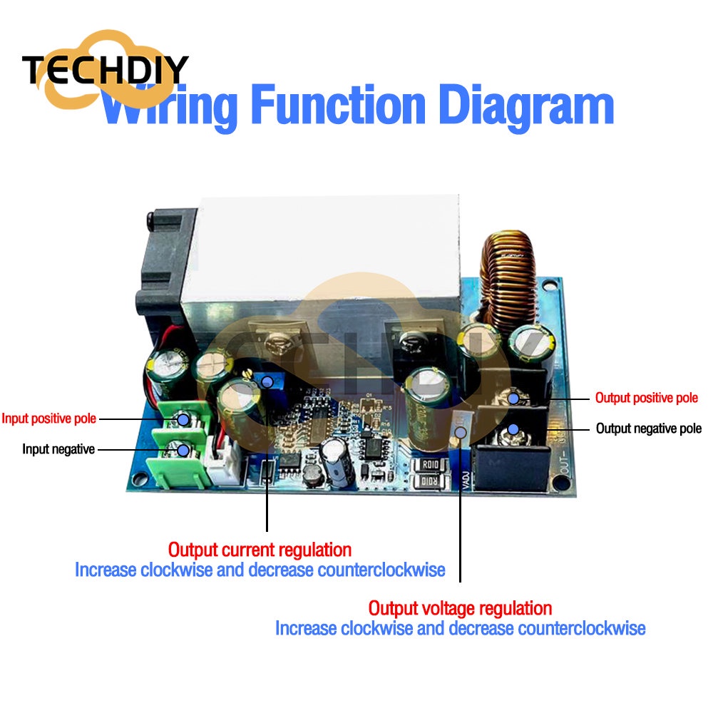 600W DC-DC Buck Converter DC 12-75V to 2.5-60V Buck Regulator Constant Voltage Constant Current ...