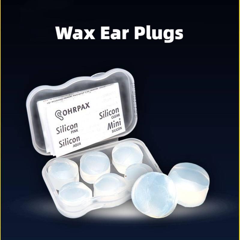 Silicone Swim Ear Plugs for Swimming Wax Earplugs for Sleeping Gel ...