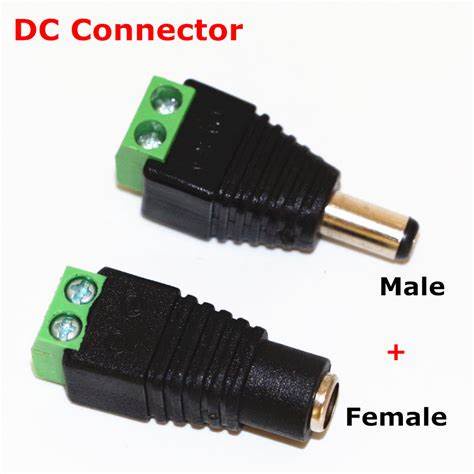 DC connector Male Female 12V DC Power Plug Jack Adapter Connector ...