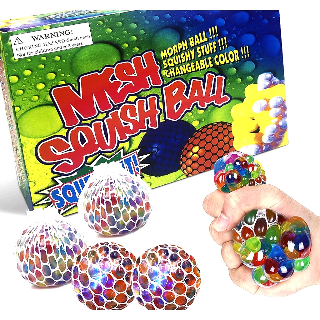 24Pcs Squishy Squeeze Ball Toys Vent Ball Fidget Toy Stress Reliever ...