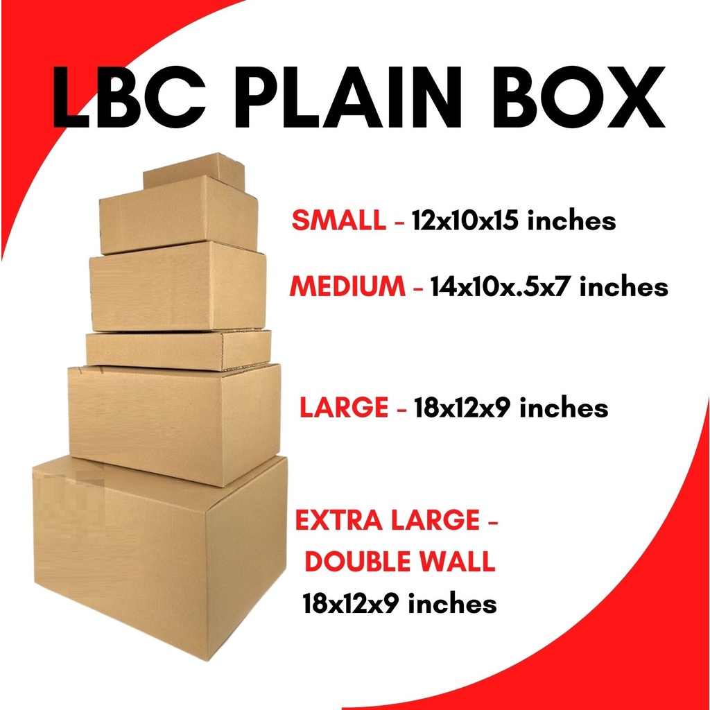 RE LBC Express Size Shipping Box Packaging Box Corrugated Box | Shopee ...