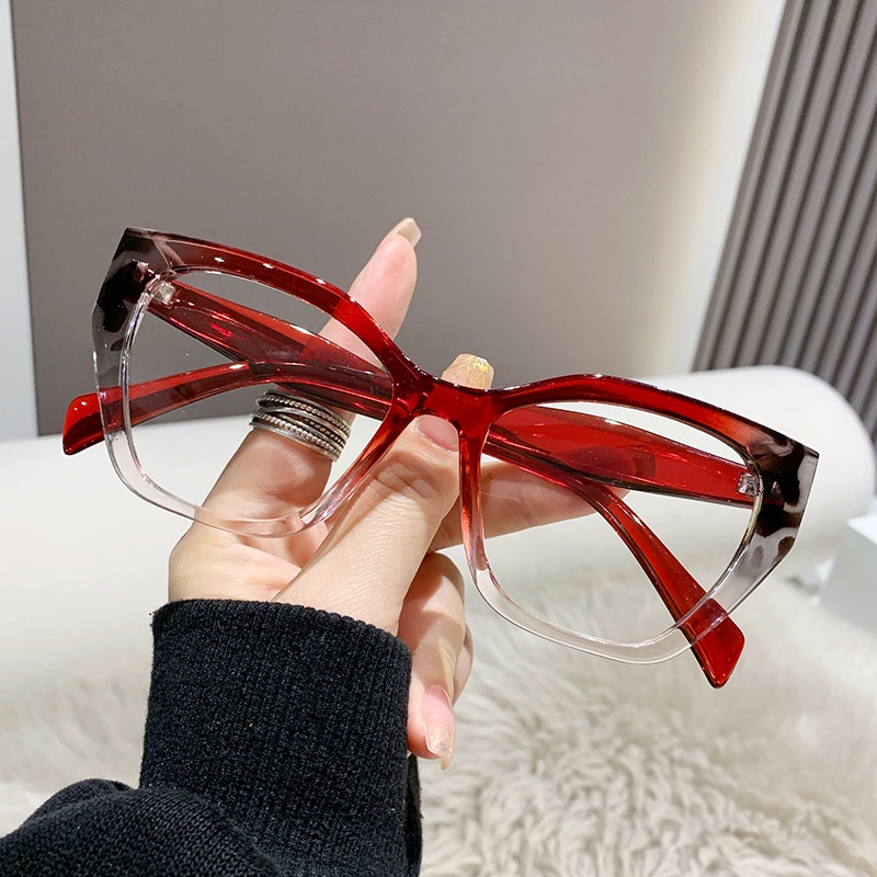 Cat Eye Glasses Blue Light Blocking Women Designers Eyeglasses Optical ...