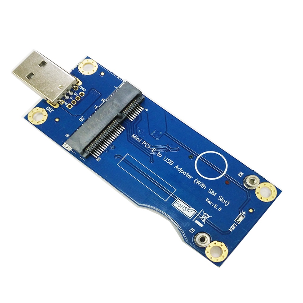Mini PCI-E to USB Adapter With SIM Card Slot for WWAN LTE Module Mini PCIE Card to USB 2.0 ...