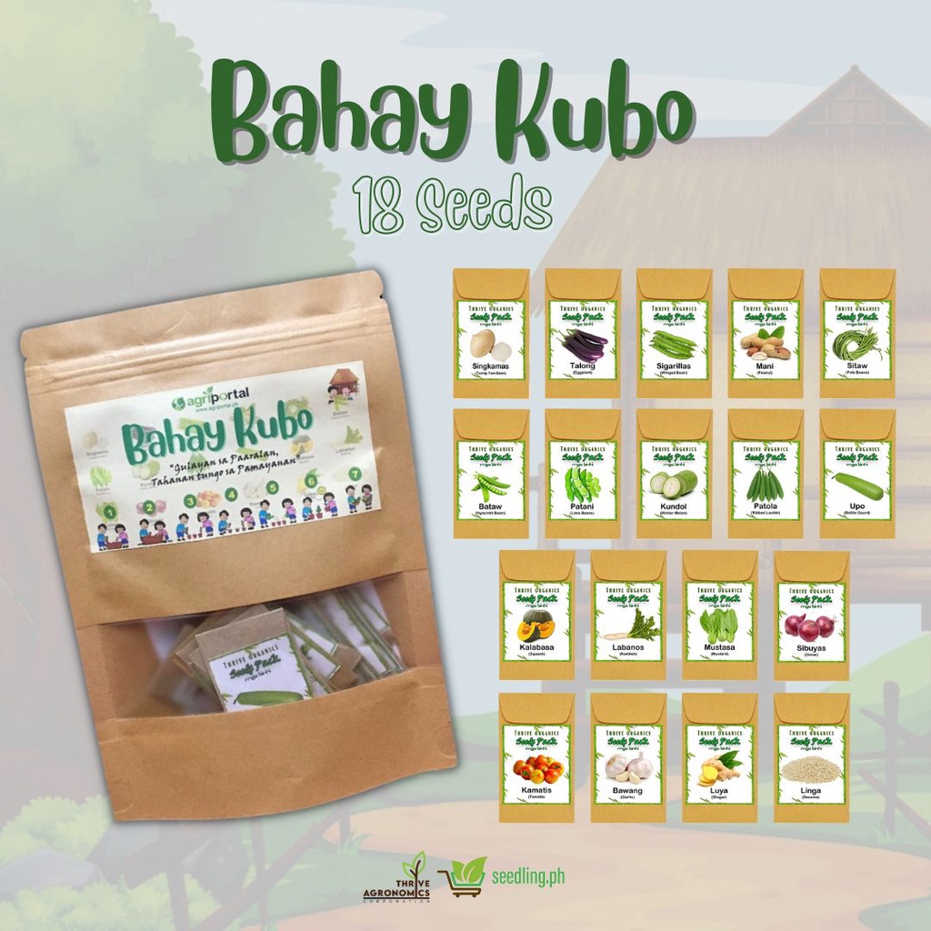 Bahay Kubo Pouch (18-seeds) | Shopee Philippines