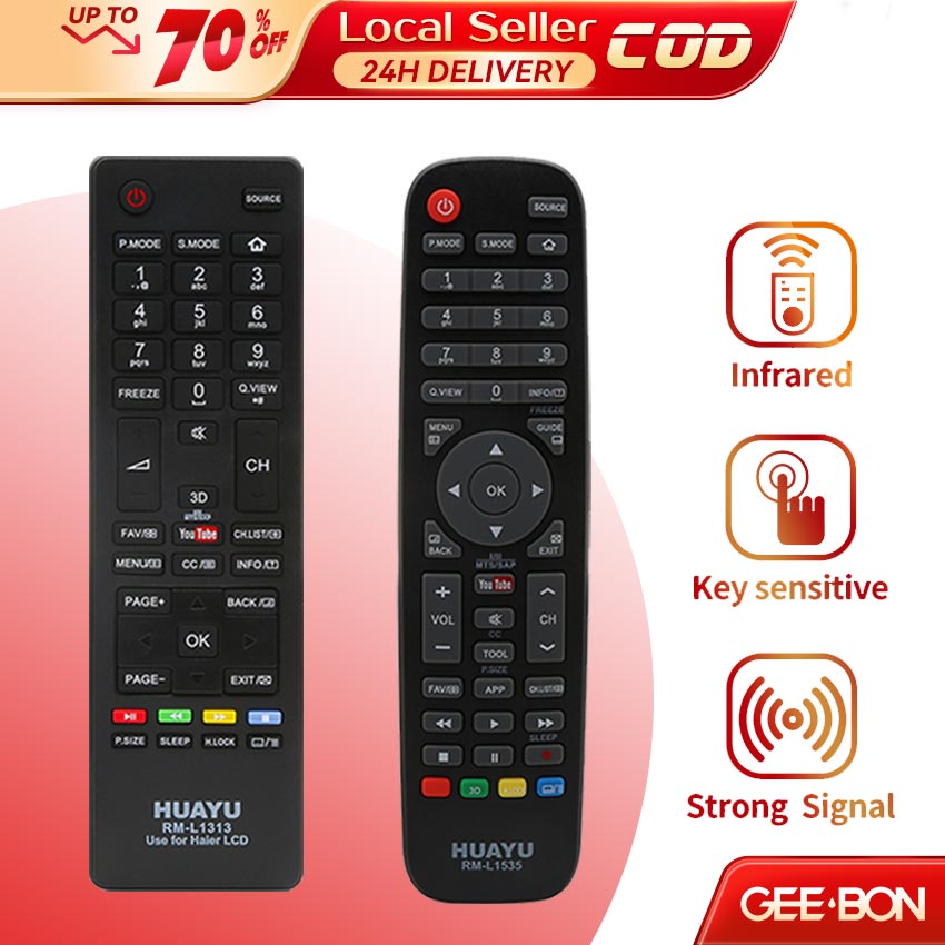 GEEBON Haier Remote Control Suitable for TV HTR-A10H with Netflix ...