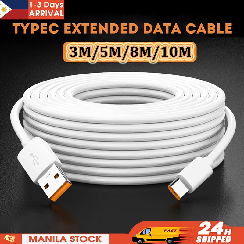 Extra Long Type C Cables Android Phone Fast Charging data Cable Cord ... Extra Long Type C Cables Android Phone Fast Charging data Cable Cord ...
