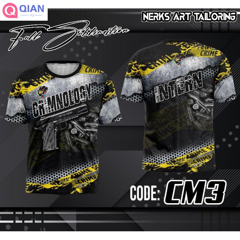 CRIMINOLOGY intern full sublimation t-shirt | Shopee Philippines