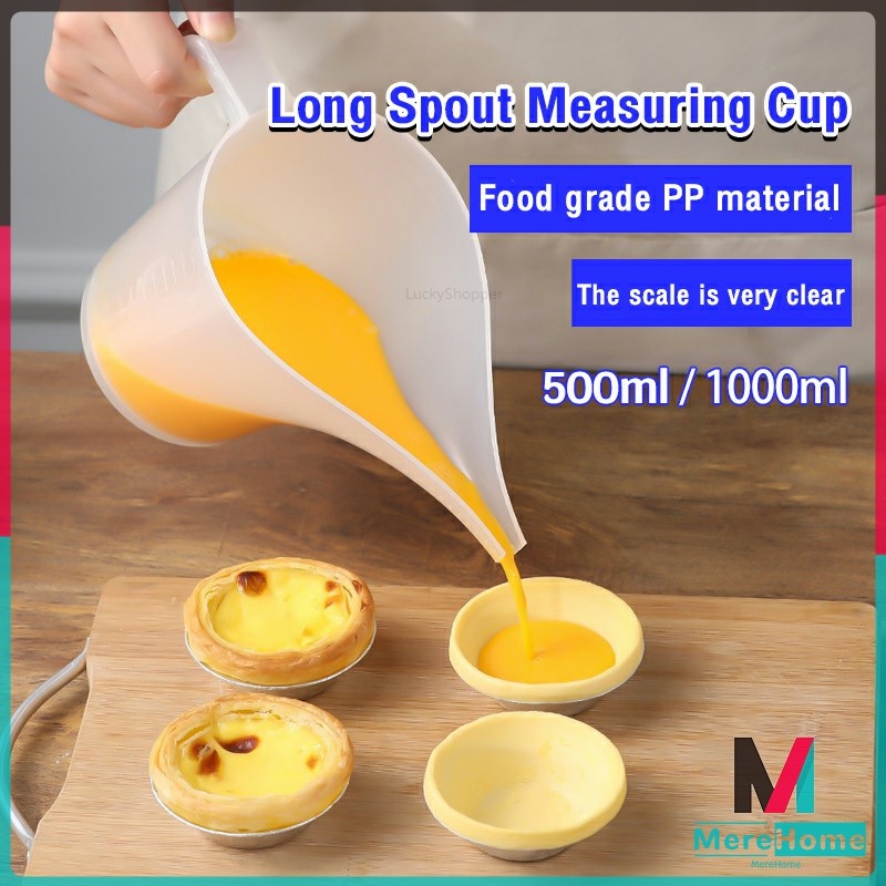 LSP Plastic Funnel Pitcher Long Spout Measuring Cup 500ml 1000ml ...