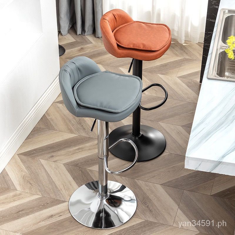 Modern simple rotating cashier chair high foot light luxury home bar ...
