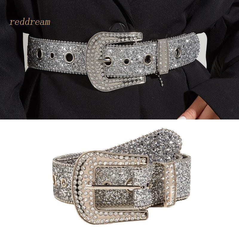 REDD Unique Waist Belt Shinning Full Diamond Belt for Woman Men Jeans ...