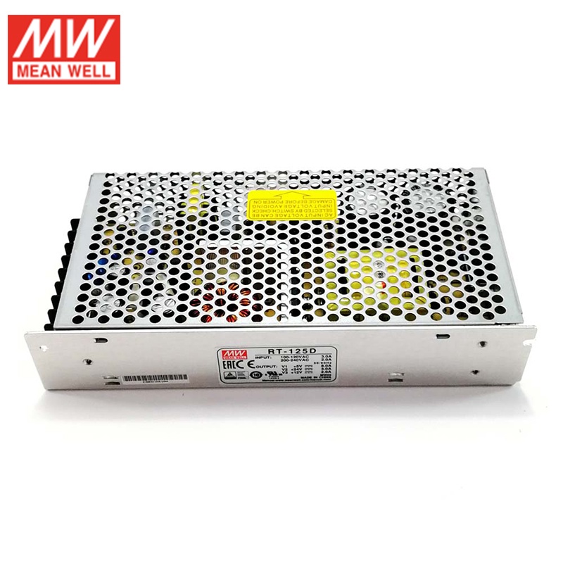 Original MEAN WELL RT-125D 136W AC/DC Triple Output Switching Power Supply 5V 24V 12V DC 8A 3A ...