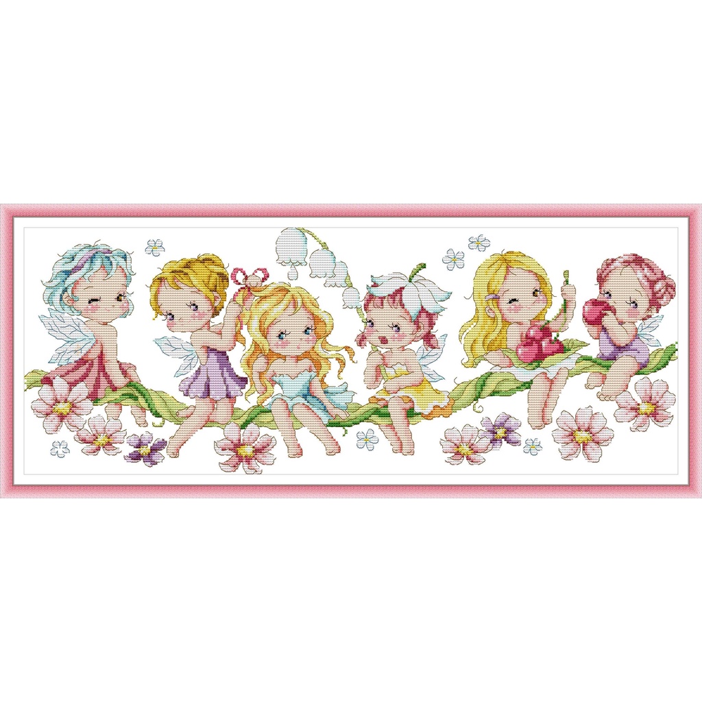 Joy Sunday Stamped Cross Stitch Ktis DMC Threads Chinese DIY Set ...
