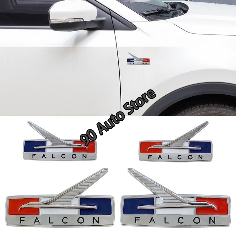 2PCS Metal Emblem Car Side Sticker for Ford Falcon Everest Kuga ...