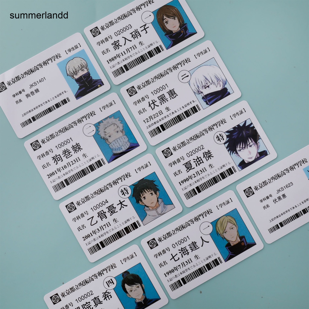 SL Jujutsu Kaisen Anime School ID Cards Fans Collection | Shopee ...