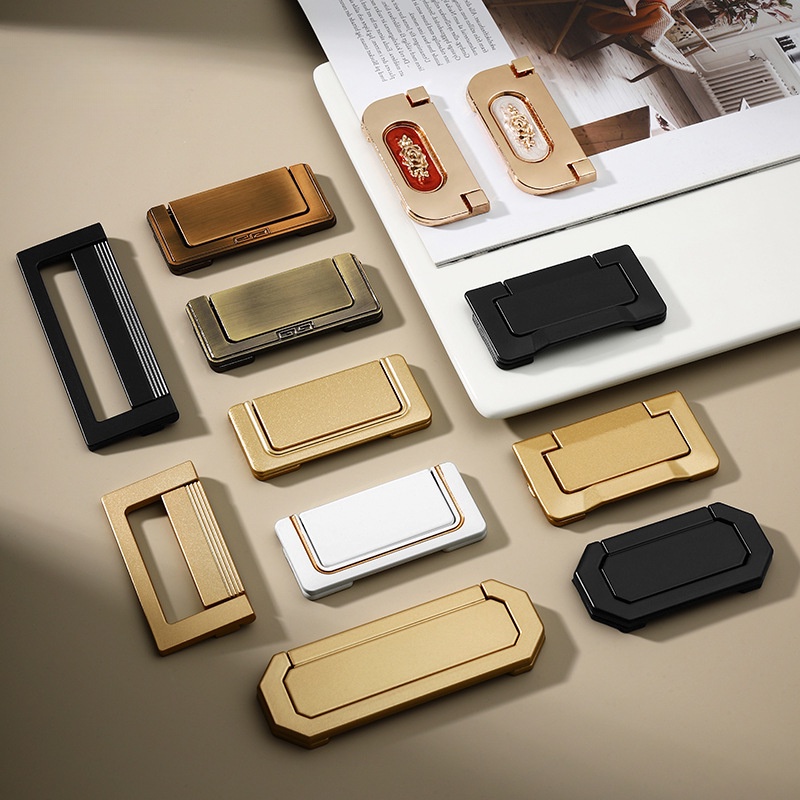 Simple Flat Concealed Drawer And Cabinet Pulls Invisible Flush Mounted ...