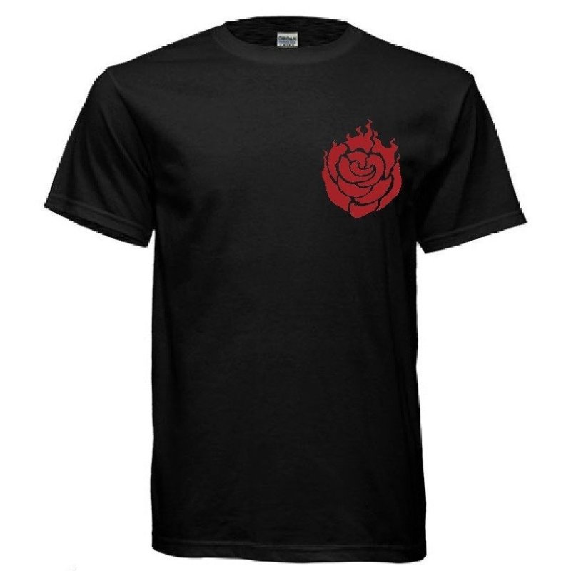 RWBY Inspired Ruby Rose Emblem T-shirt (Black) | Shopee Philippines