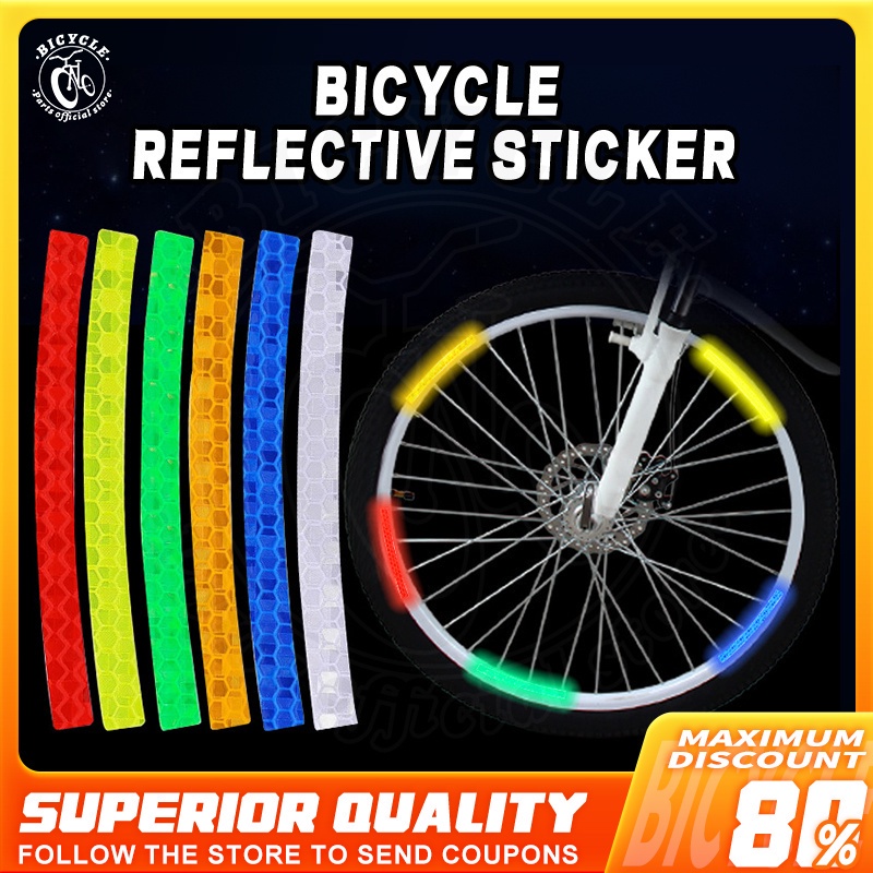 Sticker for Bike Reflective Sticker MTB Bicycle Tire Night Luminous ...