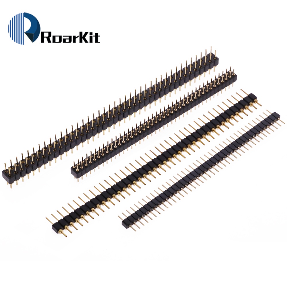 5 Pcs Round Hole Pin Header 2.0MM/2.54MM Pitch Row Female/Male, Single ...