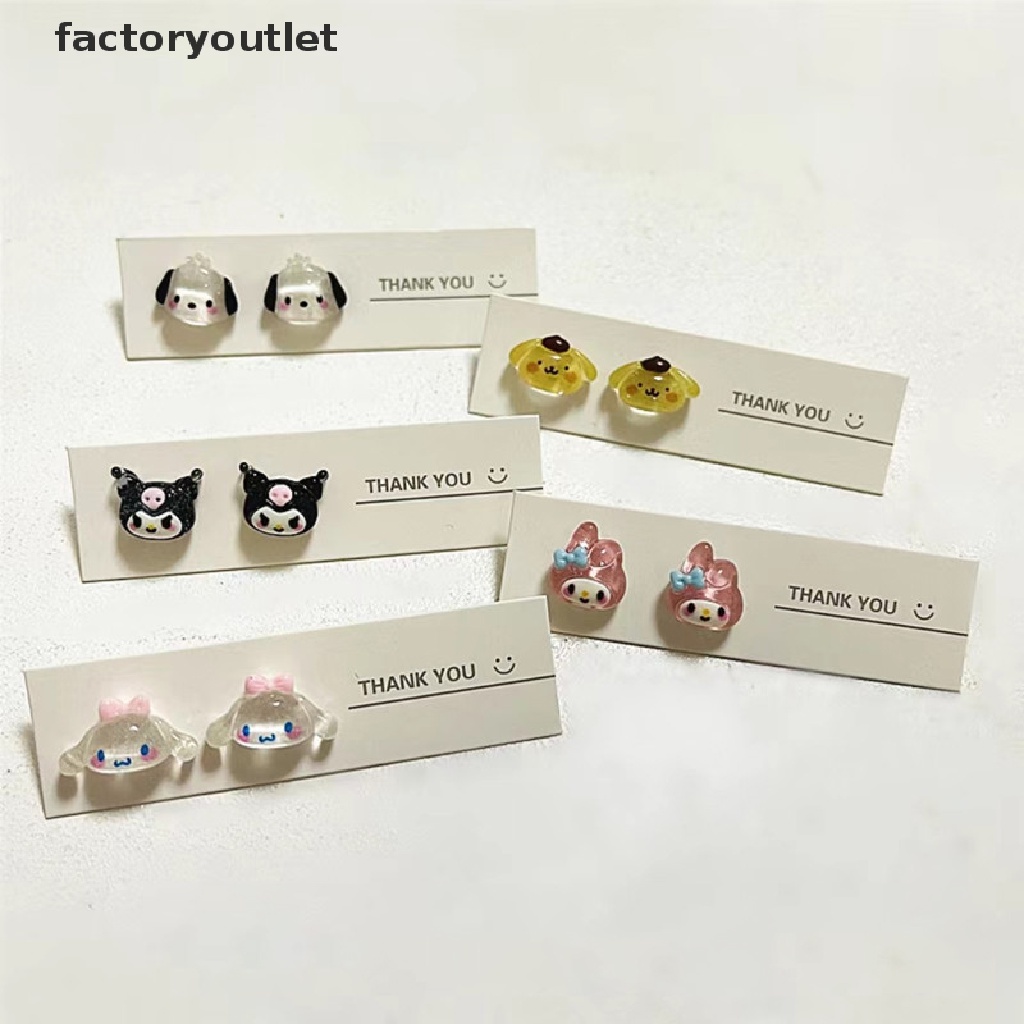 FCPH Sanrio Earrings Kuromi Cinnamoroll My Melody Pompompurin Plastic ...