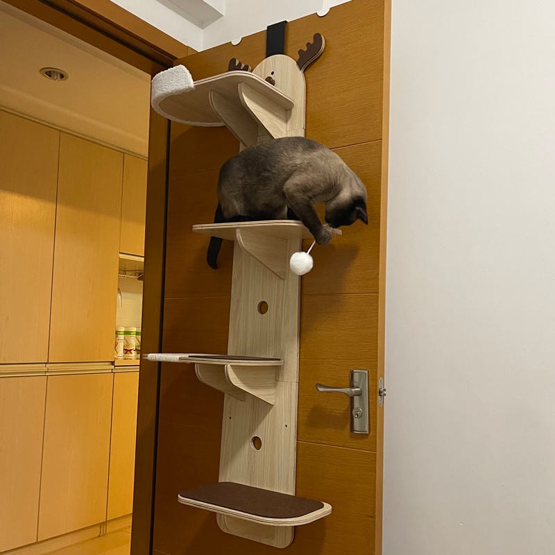 Hanging Door Cat Frame Cat Climbing Frame Cat Litter Cat Tree Solid ...
