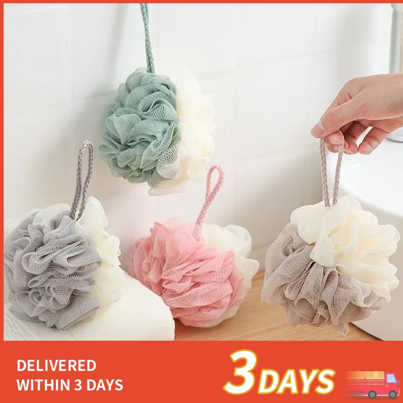 Soft Hygienic Environmental Bath Ball Two-tone Large Bath Ball Shower ...