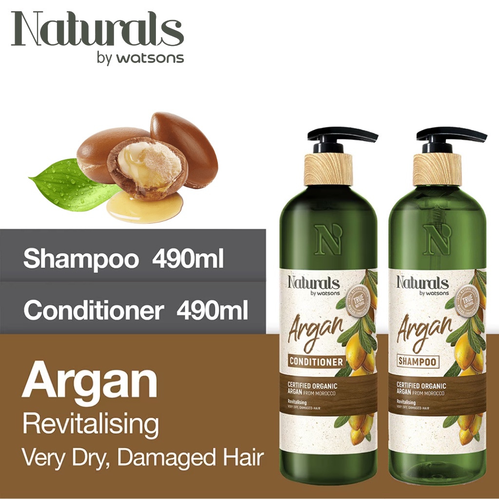 Naturals by Watsons Certified Organic Argan from Morocco Shampoo or ...