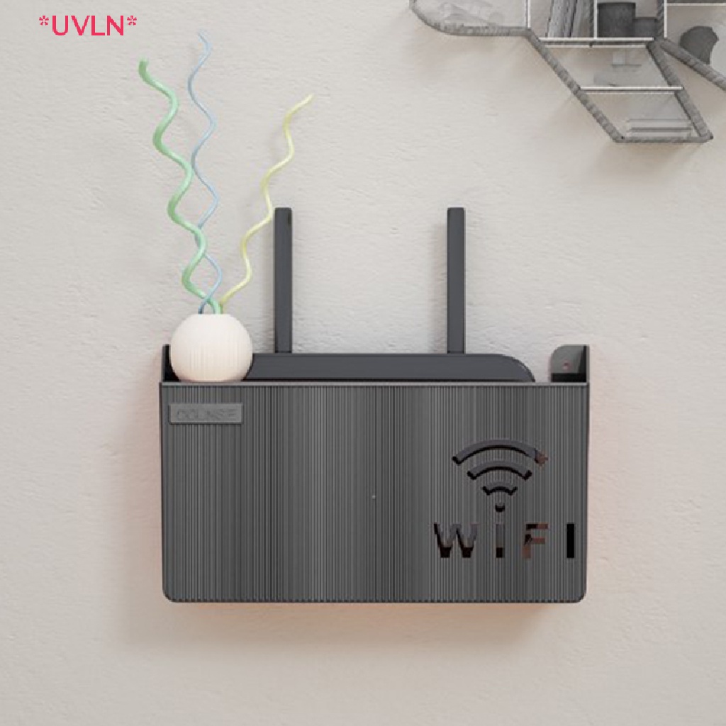 UVLN> Wireless Wifi Router Shelf Storage Box Wall Hanging ABS Organizer ...