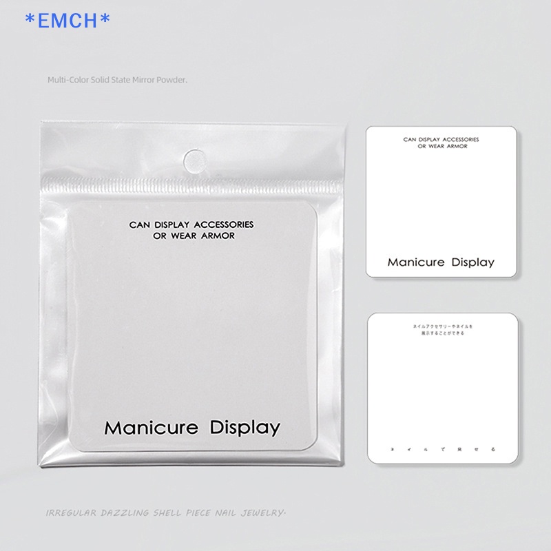 EMCH> 10Pcs Nail Packaging Display Cardboard Fake Nails Card for Press ...