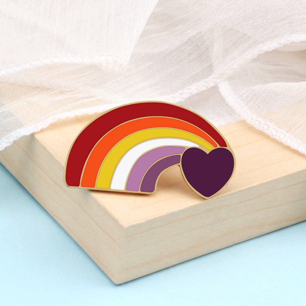 50 Styles Creative LGBTQ Enamel Pins Rainbow Flag Brooch Badges ...