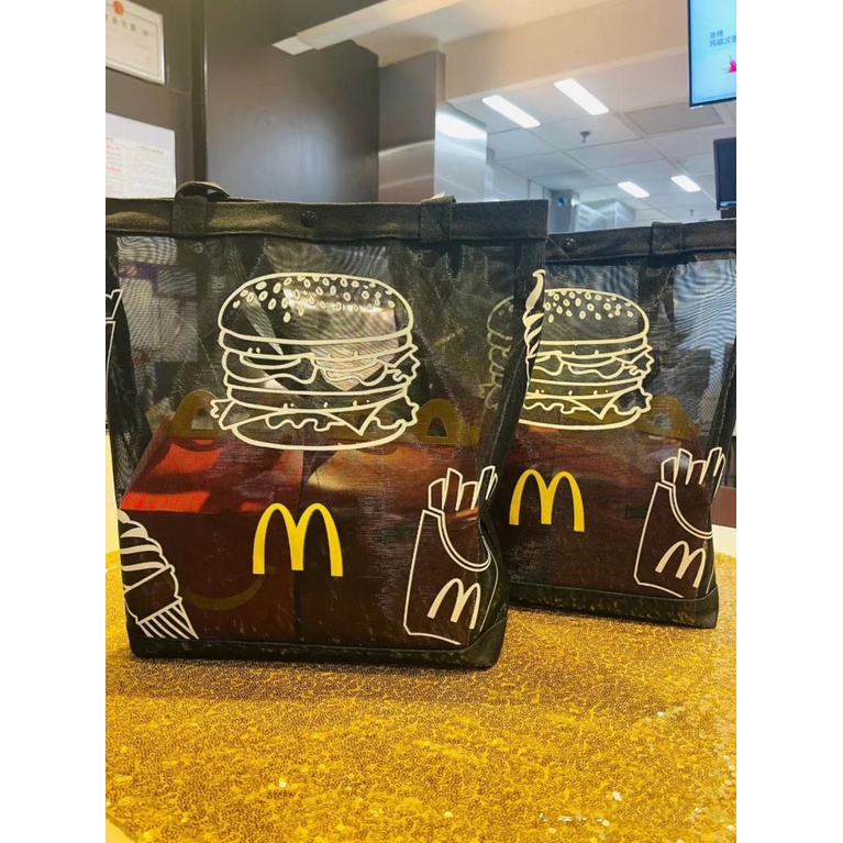 McDonald's surrounding canvas mesh shopping bag limited small gift ...