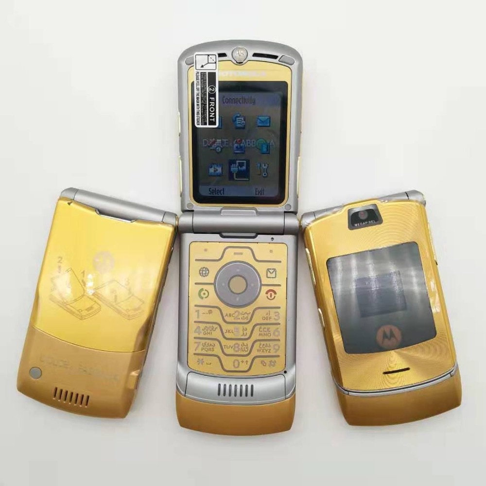 COD Motorola Razr V3i GSM Bluethooth Music Flip Basic Mobile Phone ...