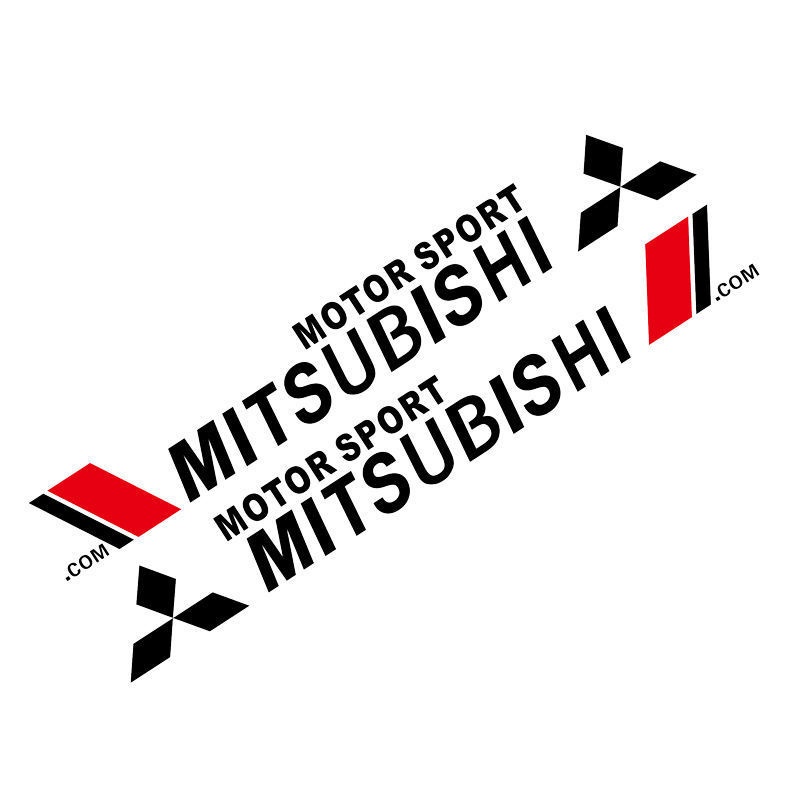 Mitsubishi Car Waterproof Stickers Auto Door Side Body Decor Decals ...