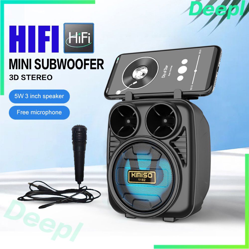 Mini Subwoofer with Microphone High Volume Mini Speaker Wireless ...