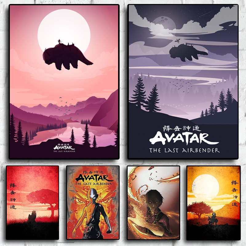 Avatar The Last Airbender Anime Quality Canvas Painting Poster Living ...